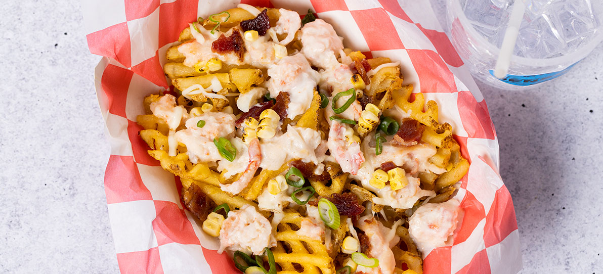 Lobster Loaded Disco Fries - Recipe | King and Prince Seafood